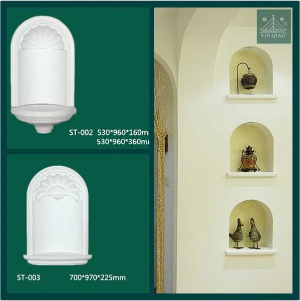 Surface Mounted Dome Decorative Europe Style Custom Design Plaster Wall ...