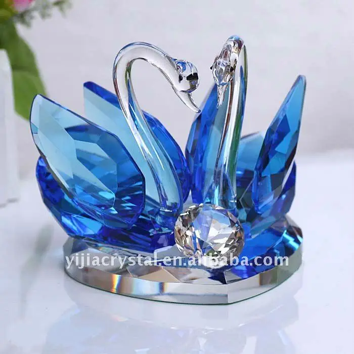 Blue Swan Gifts Blue Crystal Swan Crystal Centerpiece - Buy Blue Swan ...