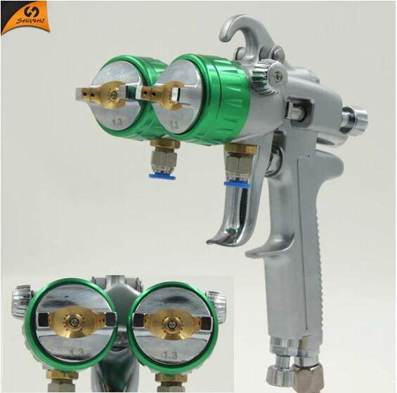 Spring On Silver Most Popular Double Nozzle Spray Gun Ningbo Chrome ...
