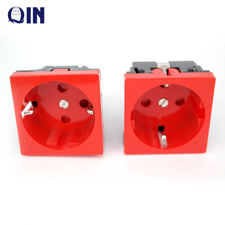 Germany Standard Oem Electrical Plug 45*45mm Wall Socket 16a/250v ...