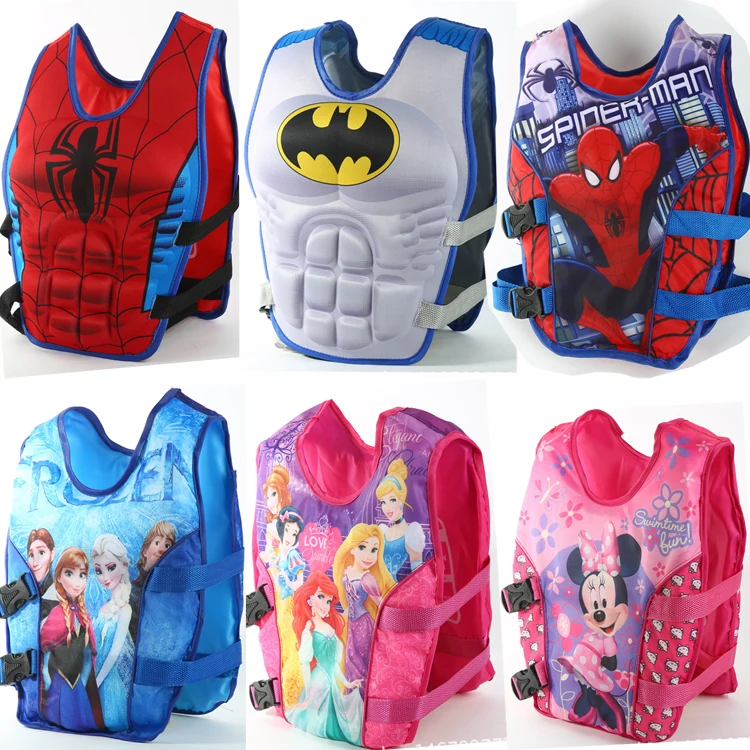 Children's Luxurious Muscles Spiderman Life Jacket,Infant Floating Life ...
