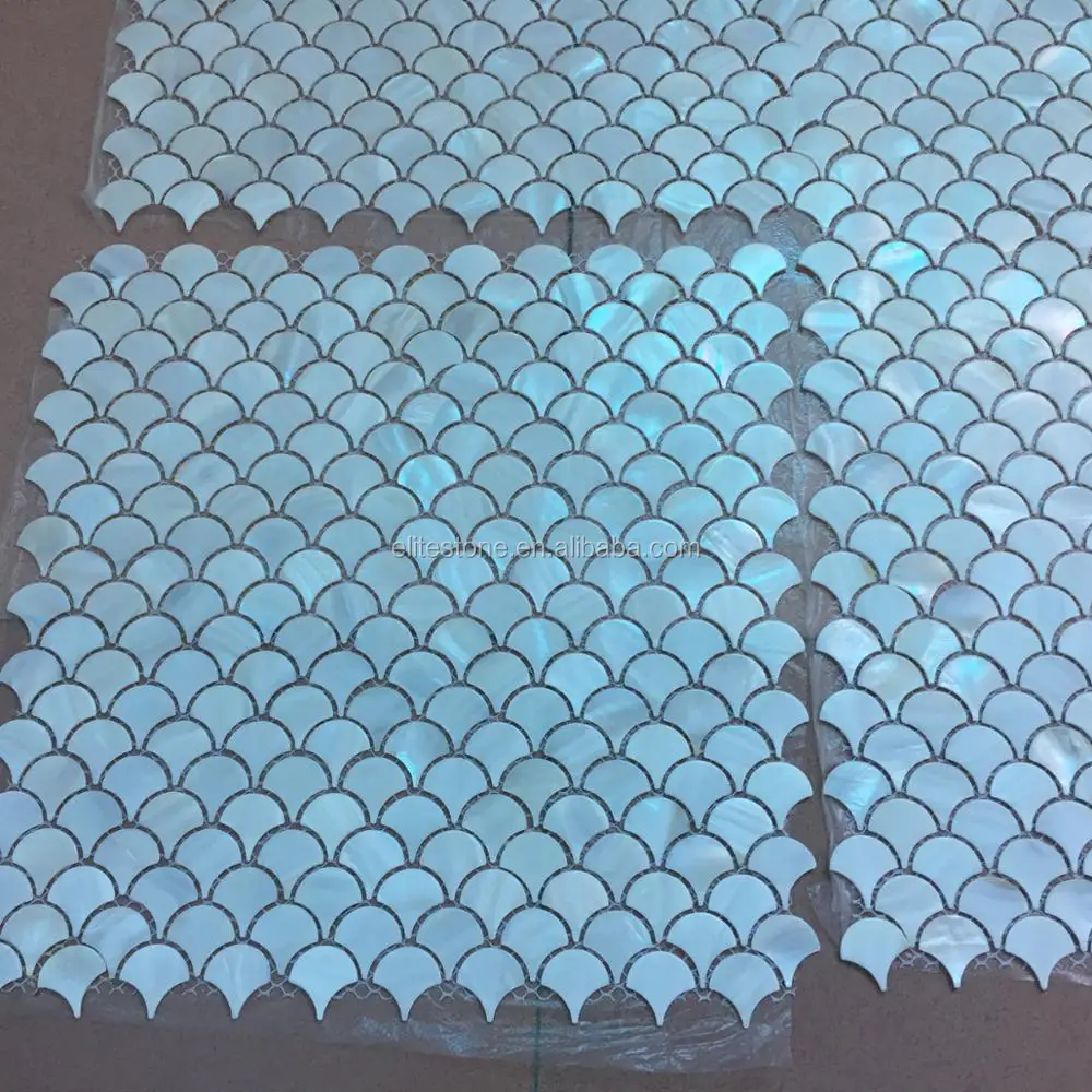 Fish Scale Mother Of Pearl Shell Mosaic Tile - Buy Fish Scale Shell ...