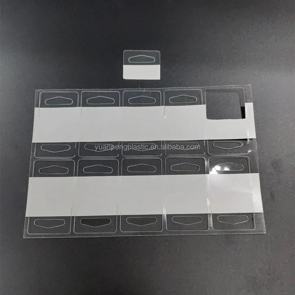 Wholesale Custom Clear PVC Plastic Hang Tabs - Anti-counterfeit