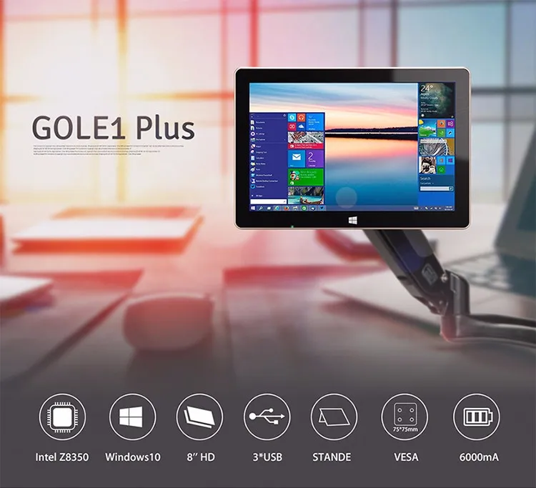 Gole 1 Plus Mini PC with Intel Atom X5-Z8350 and 4GB RAM