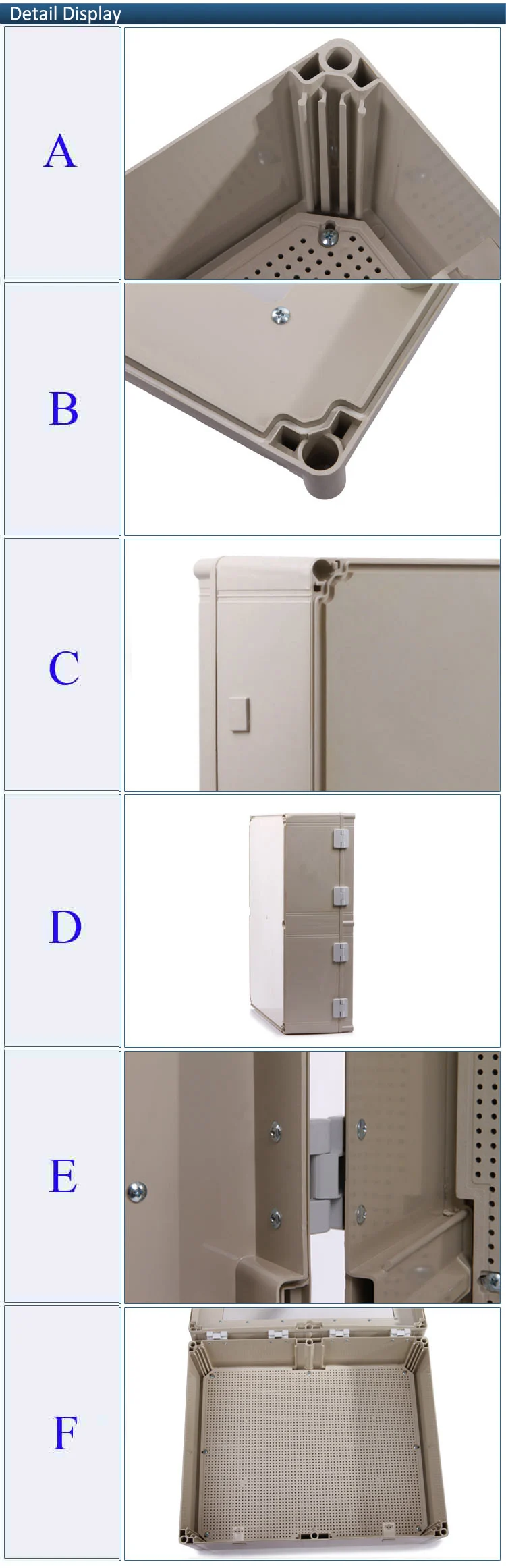 Transparent Lid Weatherproof Outdoor Electric Meter Box 600x500x195mm ...