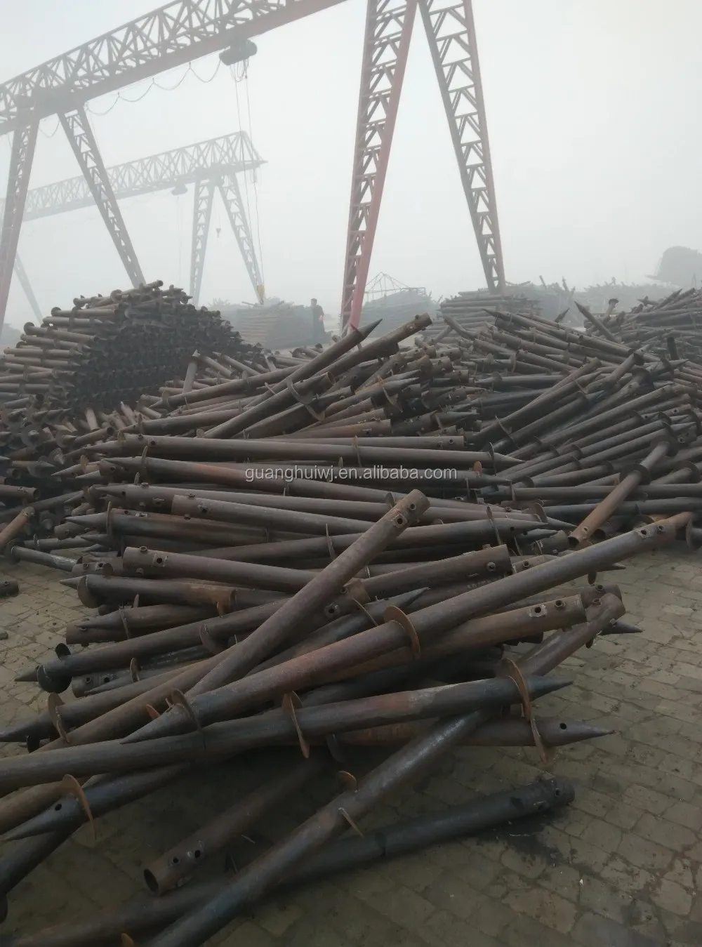Earth Screw Anchor Ground Pole Helix Factory - Buy Ground Screw Pole ...