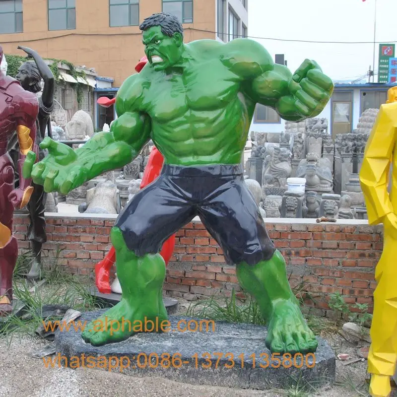 Outdoor Decoration Life Size Fiberglass Hulk Statue - Buy Life Size ...
