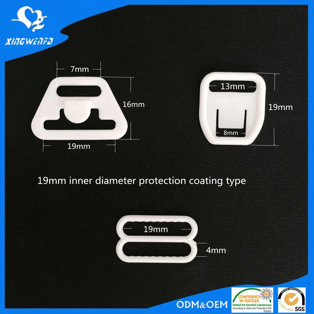 19mm White Plastic Buckle Nursing Bra Clasp Front Closure - Buy Plastic ...