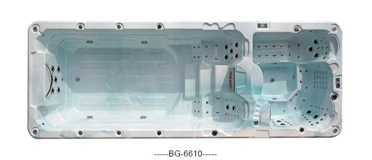 8 Meters Long Swimming Pool Outdoor Fiberglass Endless Swimming Pool ...