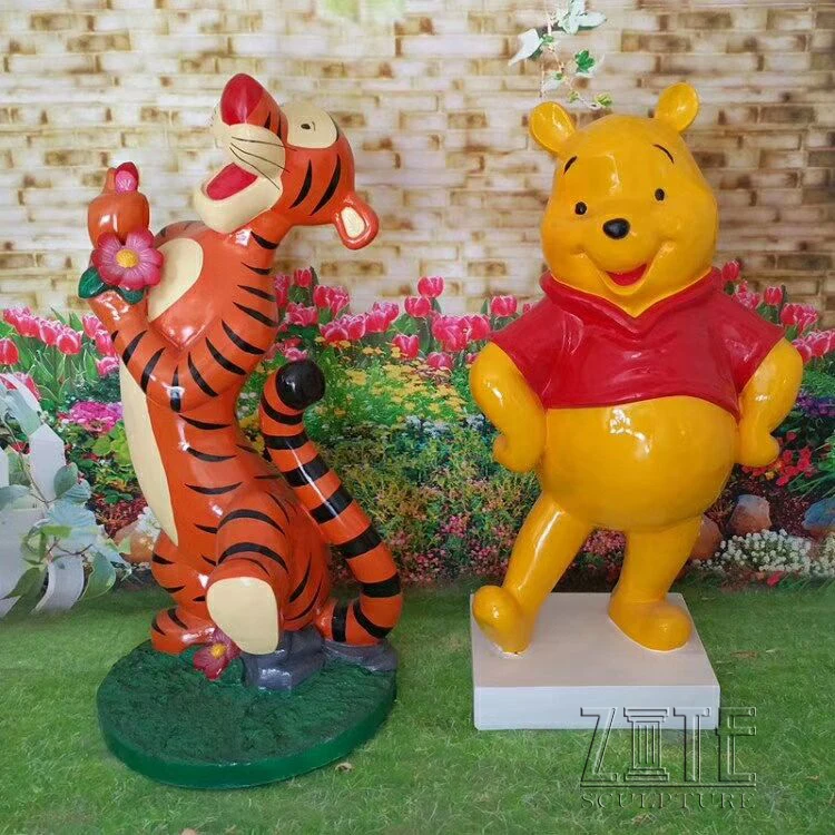 Popular Design Outdoor Decorative Cartoon Fiberglass Sculpture Jumping ...