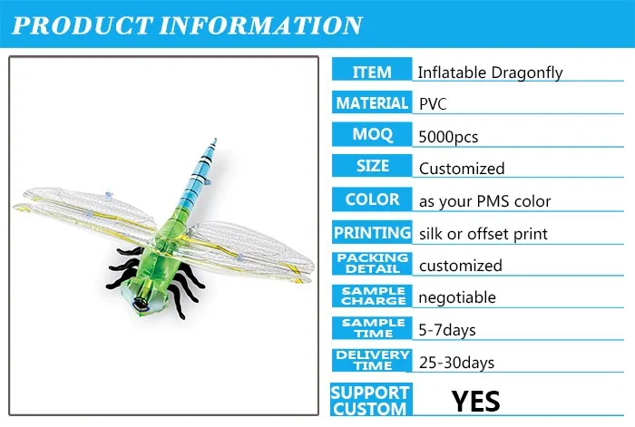 Realistic Life-Sized Inflatable Dragonfly - Safe & Fun Toy