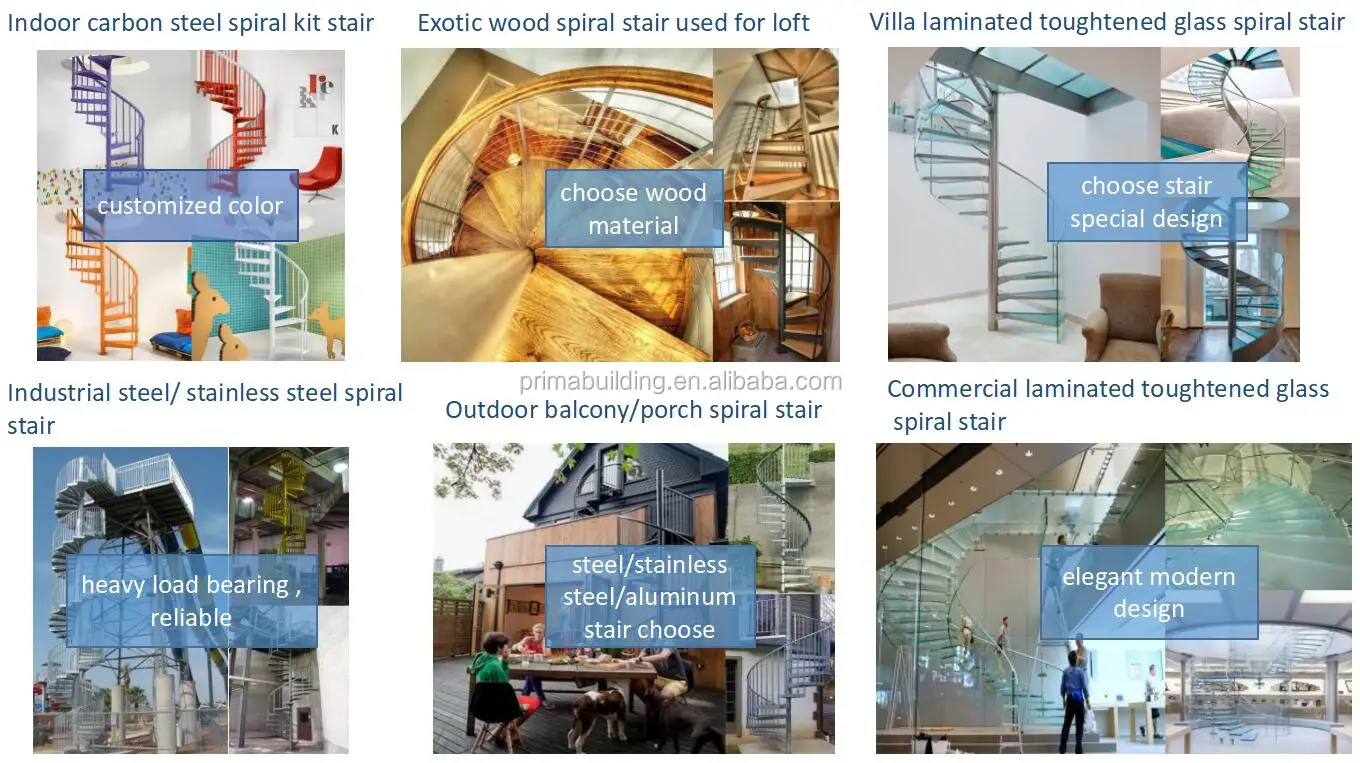 Prima Staircase - Modern Stainless Steel Curved Stairs