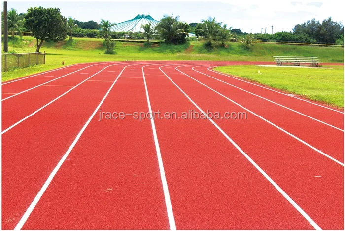 Full Pu Synthetic Paint Sports Flooring Running Track - Buy Running ...