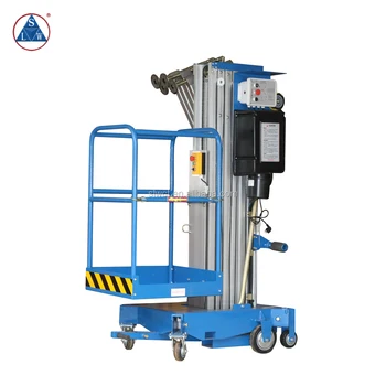 150kg Portable Electric Aerial Work Platform Vertical Manlift Platform ...