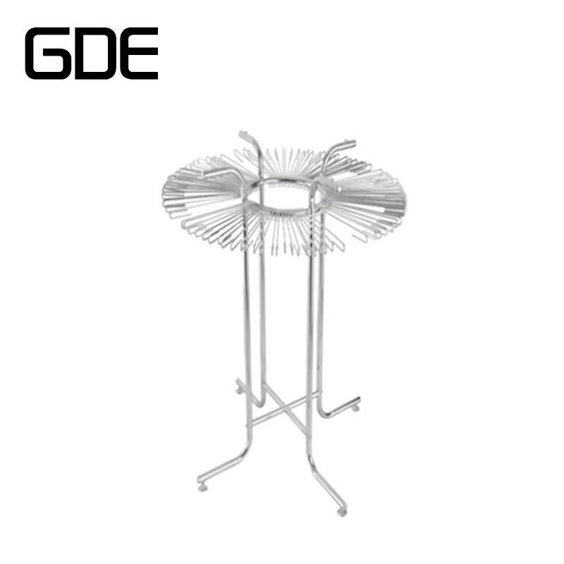 Chrome Metal Movable Shop Hanger Display Stand For Clothes - Buy ...