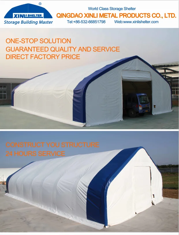 Portable Fabric Cover Warehouse/steel Frame Storage Buildings - Buy ...