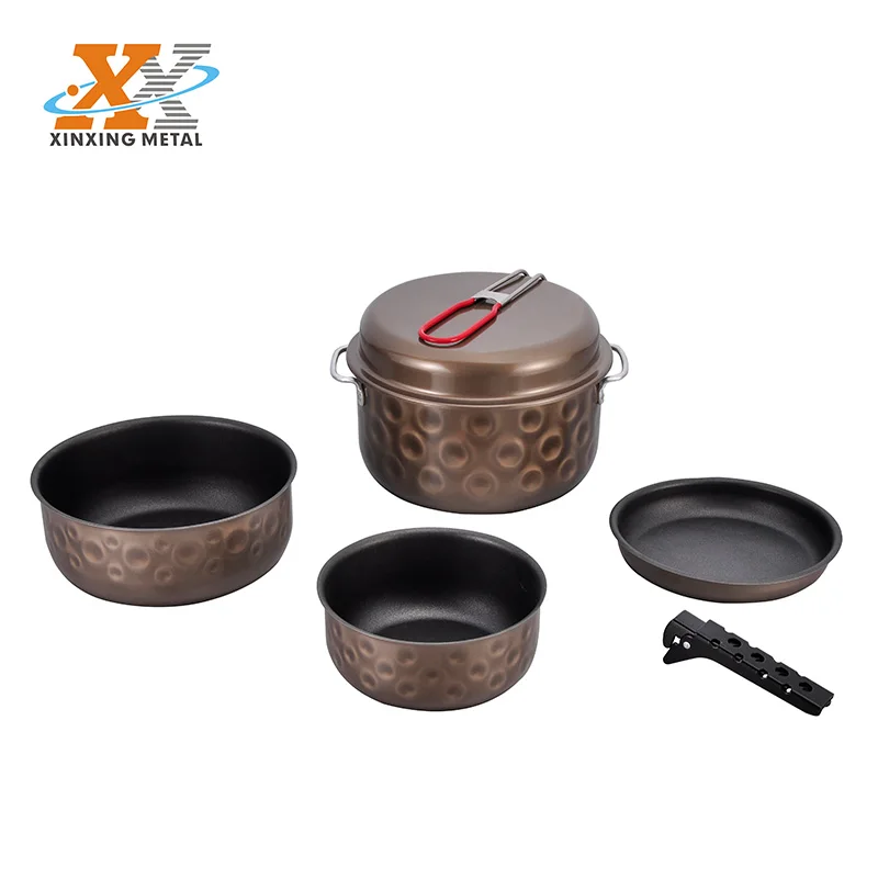 Non-stick Aluminum Military Cook Set Camping Cookware Set - Buy Non ...