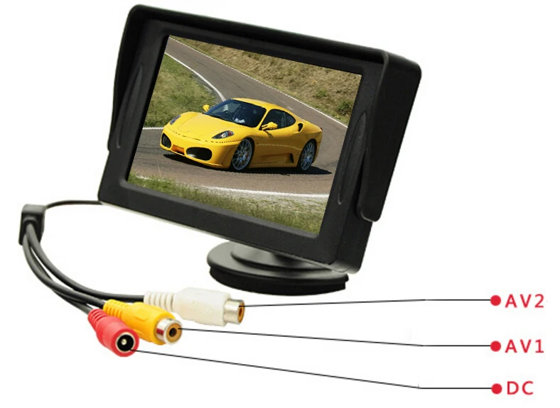 4.3 Inch Car Monitor with Rear View Camera - Reliable Reverse Display