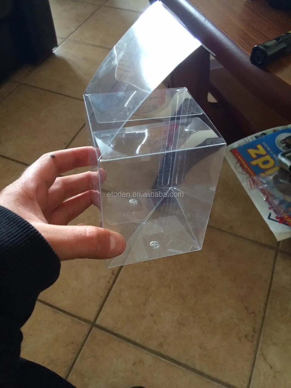 Clear Pvc Pet Packing Boxes Small Gluing Machine,Toden Pet Box Hot Melt ...