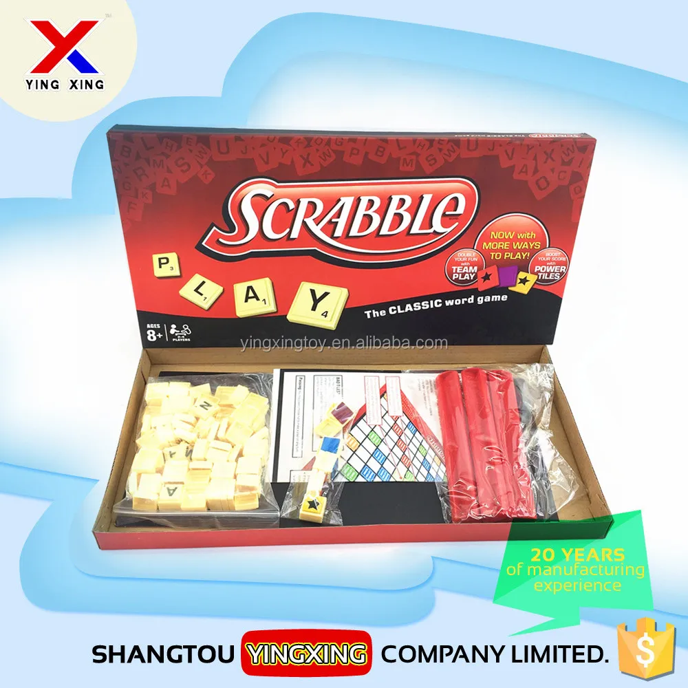 100pcs/bag Scrabble Tiles 10 Colors To Choose Scrabble Letters - Buy ...