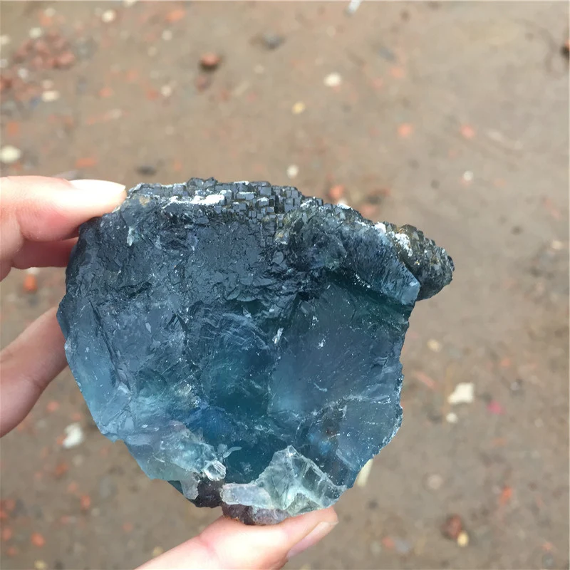 Natural Blue Fluorite Rough Stone Raw Mineral Specimen Healing Crystal ...