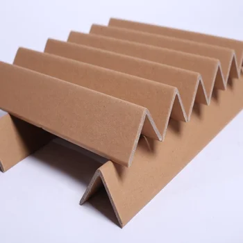 L Shape Laminated Paper Corner Protectors Brown Pallet Cardboard Edge ...