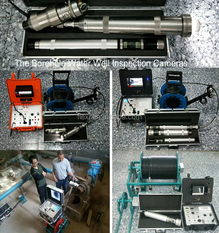 Downhole Video Cameras For Water Well Inspection With 42mm Pan and Tilt ...
