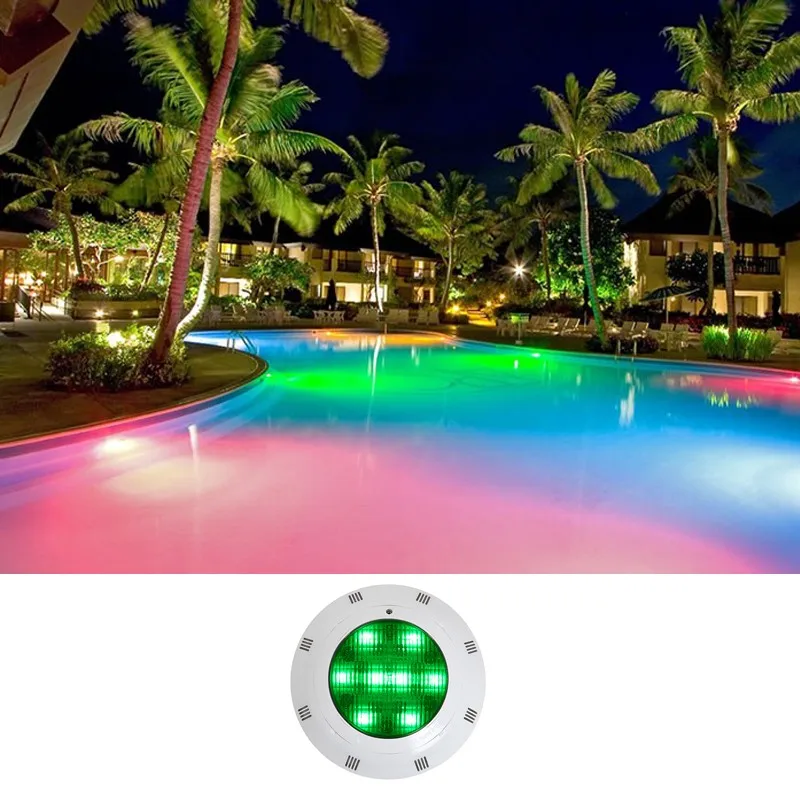 Blue/white/rgb 12w Swimming Pool Led Wall Mounted Underwater Lights ...