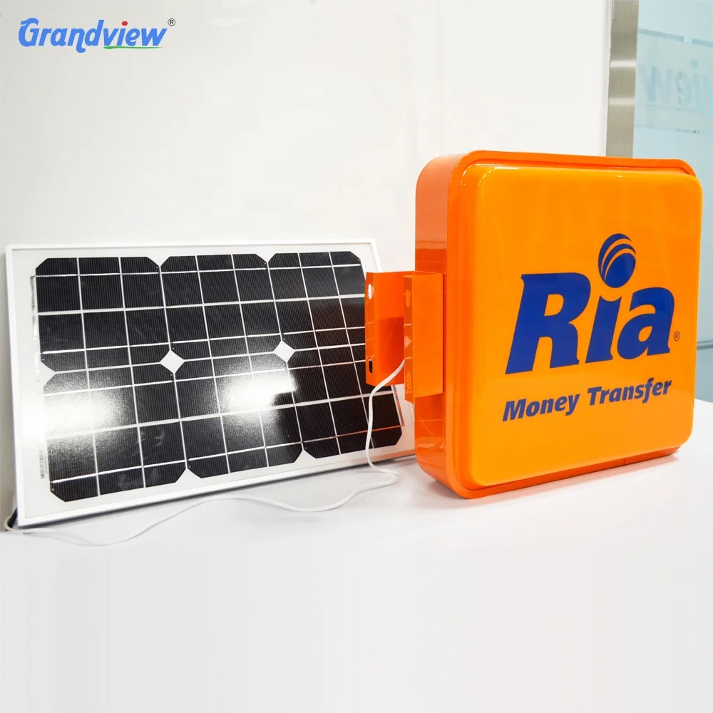Outdoor Advertising Hanging Sign Display Custom Acrylic Led Solar Power ...