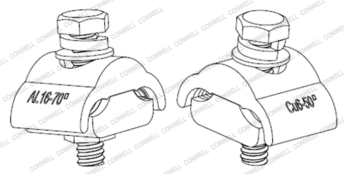 Conwell Groove Clamps - Standard Aluminum Clamps for Cables