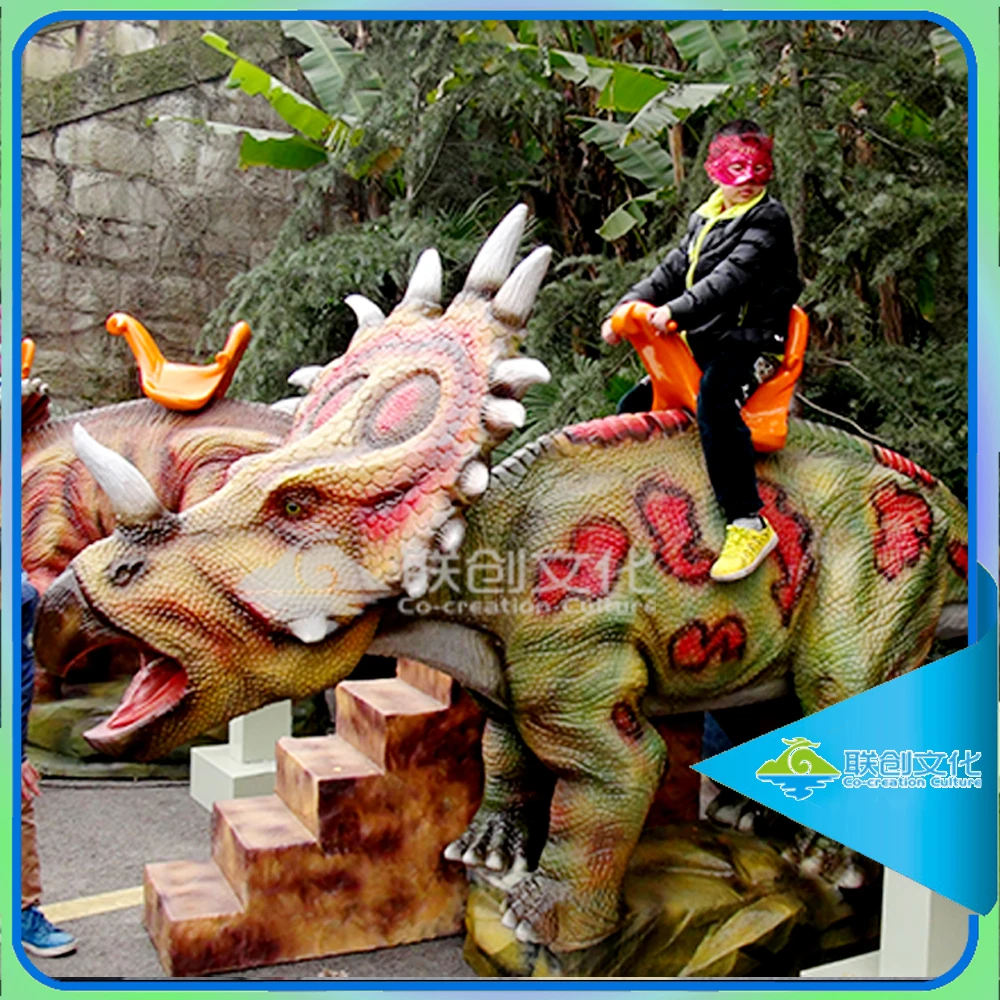 Shopping Mall Handmade Attractive Robotic Dinosaur Rides Animatronic ...