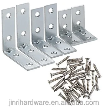Corner Braces Angle Brackets 90 Degree Metal Joint Bracket Fastener 3 ...