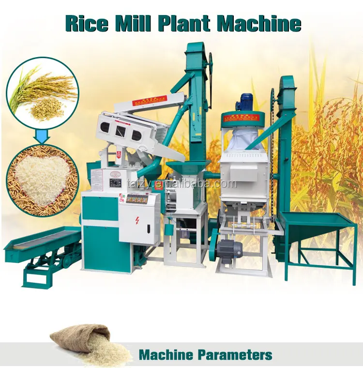 Rice Processing Machine Complete Set Rice Milling Equipment With ...