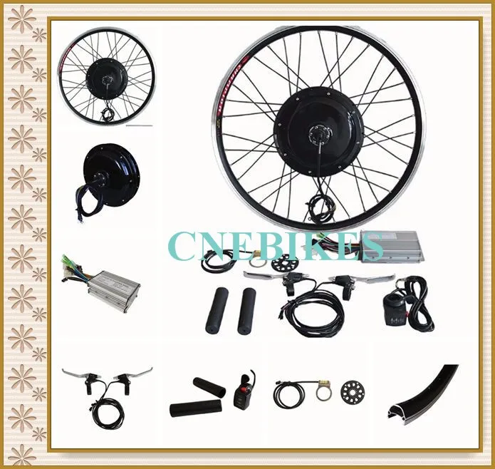 Front Wheel 48v 500w 1000w Direct Drive Wheel Hub Motor Ebike Kit Diy ...