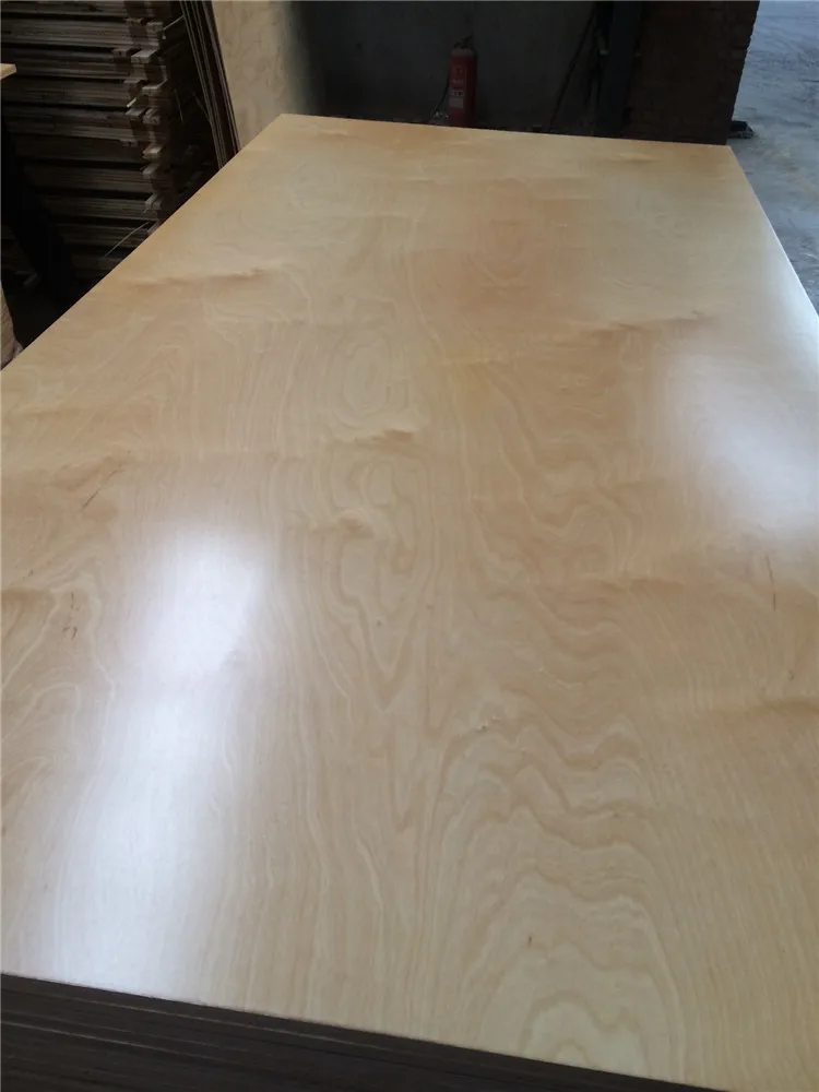2 Sides Lacquered Polish Uv Coated Birch Plywood For Making Furniture ...