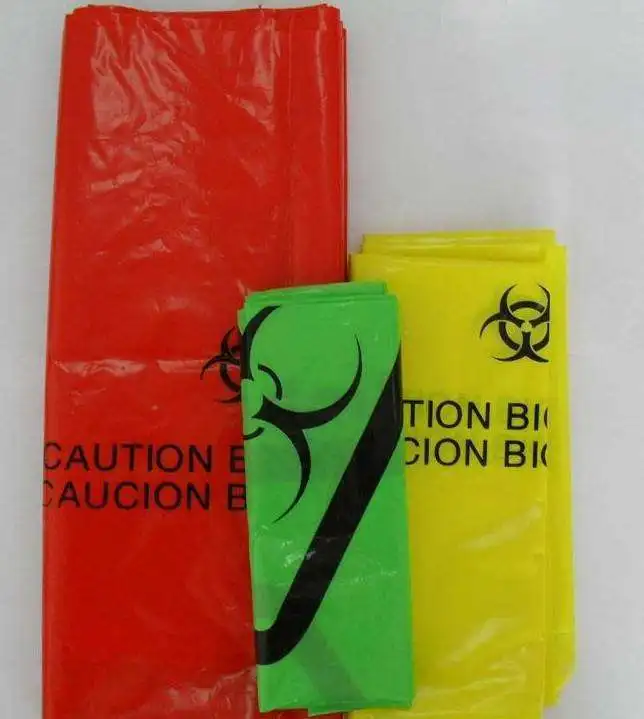 Red Isolation Infectious Waste Bag Biohazard Bags For Hospital,Lab ...