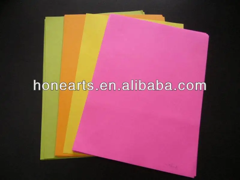 A4 Fluorescent Color Paper Sheets – Assorted Colors, Arts & Crafts ODM