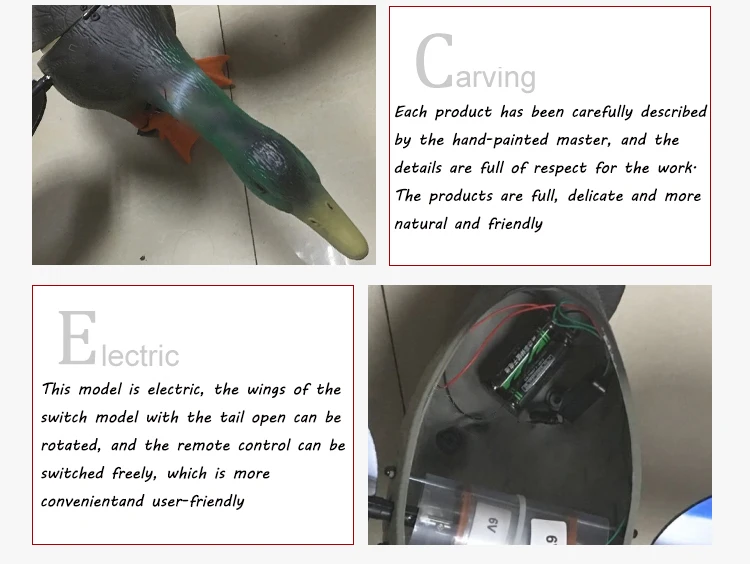 Motorized Duck Decoy with Remote Control - Ideal for Hunting