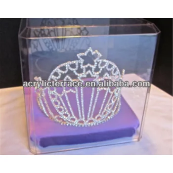 Fa1311011003-acrylic Wedding Tiara Display Box/crown Tiara Display Case ...