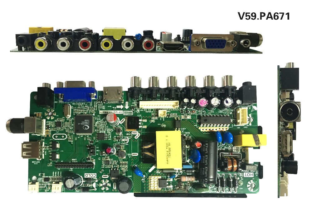 Universal LED TV Motherboard - Mainboard for Normal TV Assembly and Repair