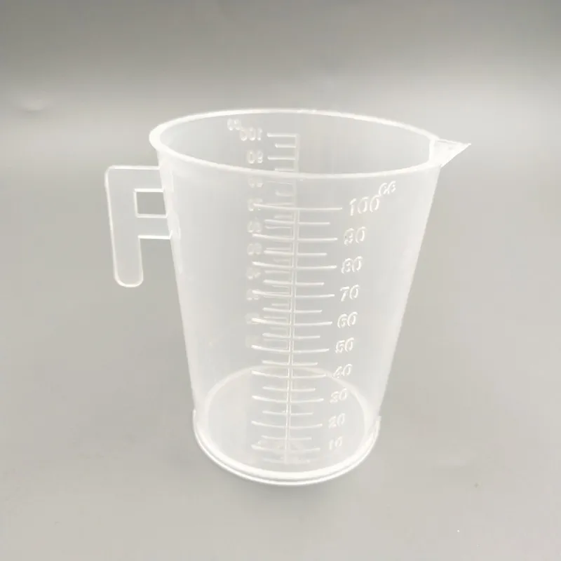 100ml Liquid Transparent Plastic Measuring Cup With Handle For Cosmetic ...