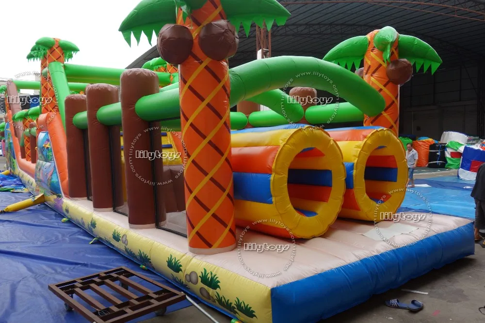 Lilytoys Exciting Outdoor Toys Games Giant Inflatable Obstacle Course ...