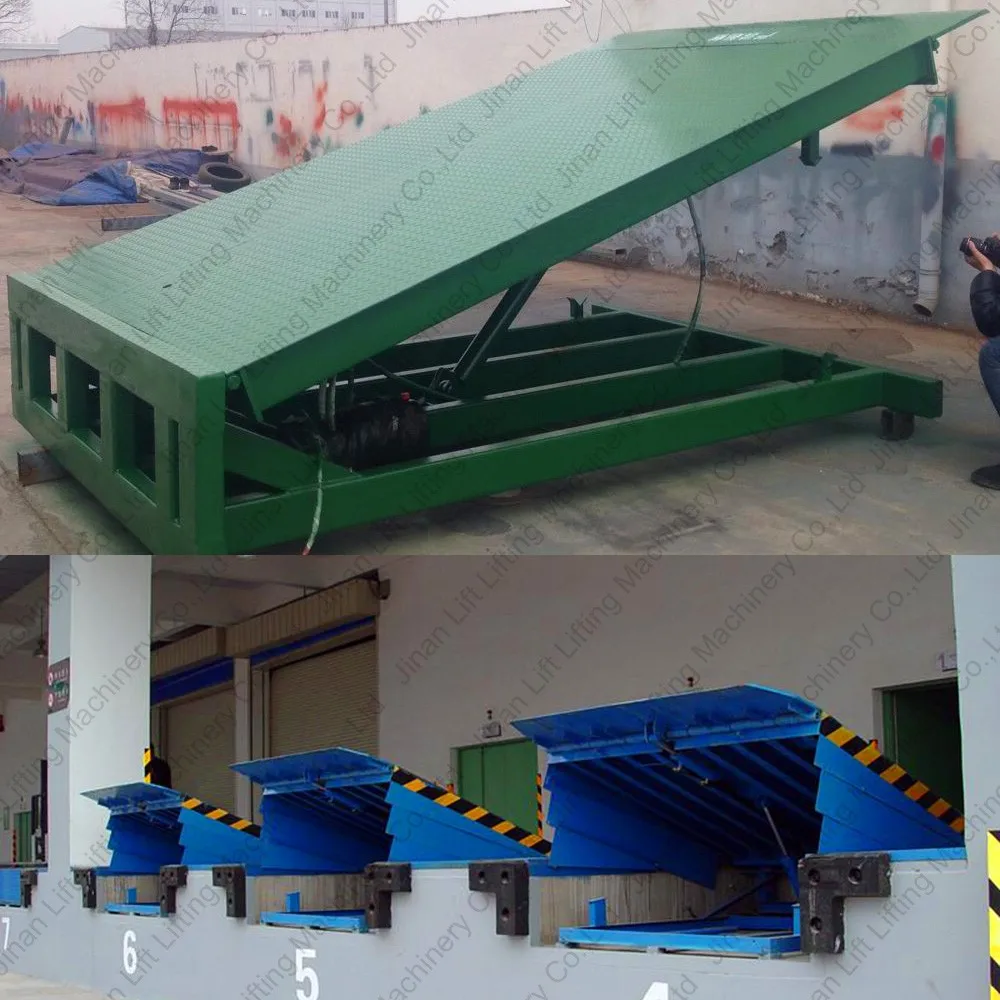 Warehouse Forklift Mobile Ramp For Unloading Trucks Container Loading ...