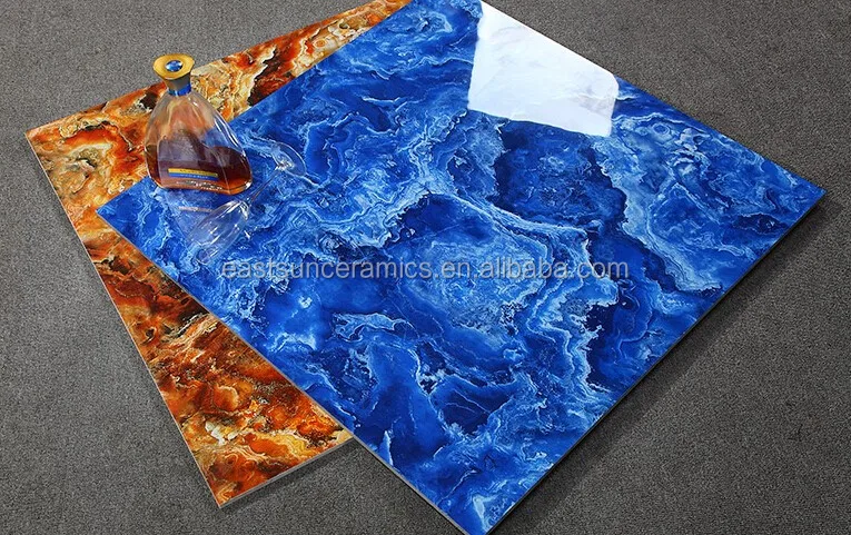 12x12 Blue Ceramic Floor Tile,Blue Marble Floor Tile,Blue Marble Tile ...