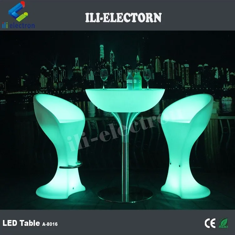 Acrylic Led Hight Bar Tables Acrylic Bar Table Led Light Plastic Table ...