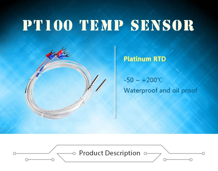 Class A 3 Wire Pt1000 Pt-100 Probe - Precision Temperature Sensor