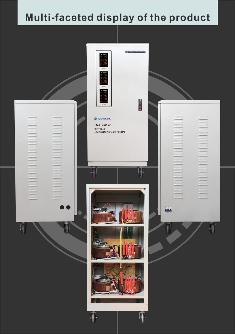 60kva Three Phase Industrial Voltage Stabilizer - SONAPA