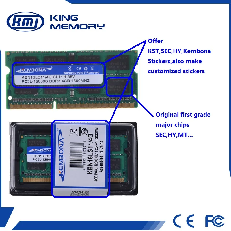 Wholesale Bulk Laptop 8gb Ddr3 Ram Ddr3 4gb Ram 1600 Pc3-12800s Ddr3l ...