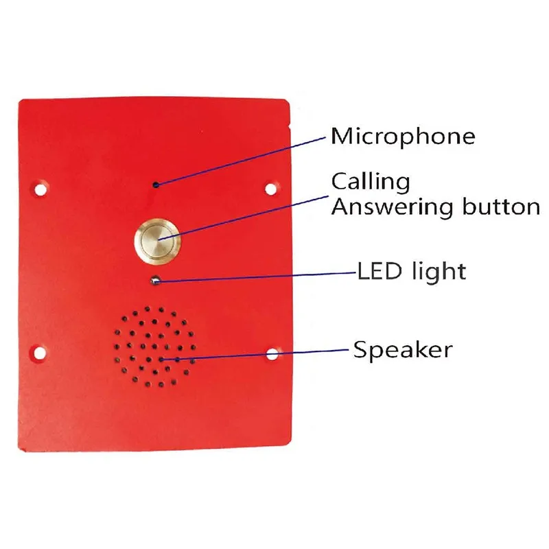 Kntech Flush Mounted Emergency Elevator Telephone Hands-free Type Lift ...