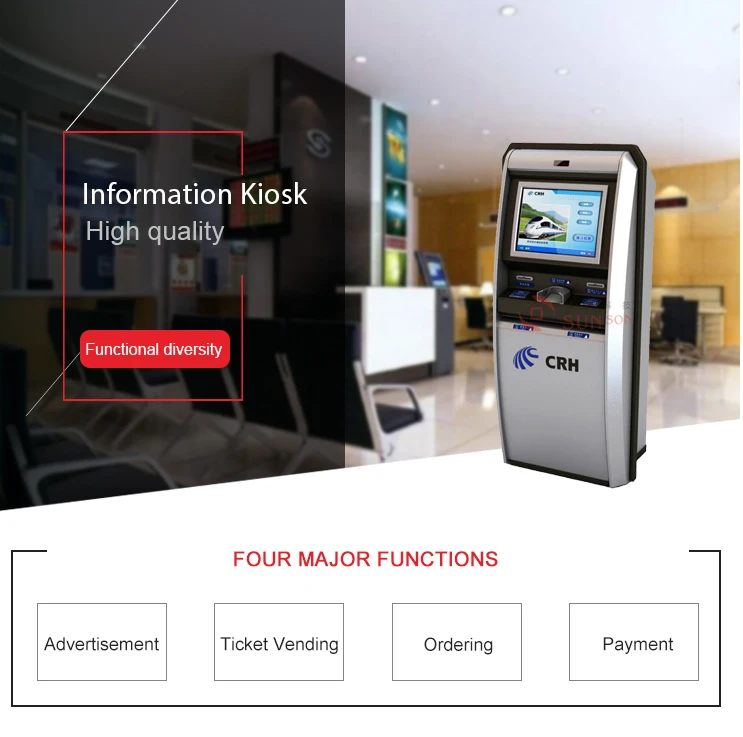 Competitive Price Bus Metro Ticket Dispenser Machine With Bill Acceptor ...